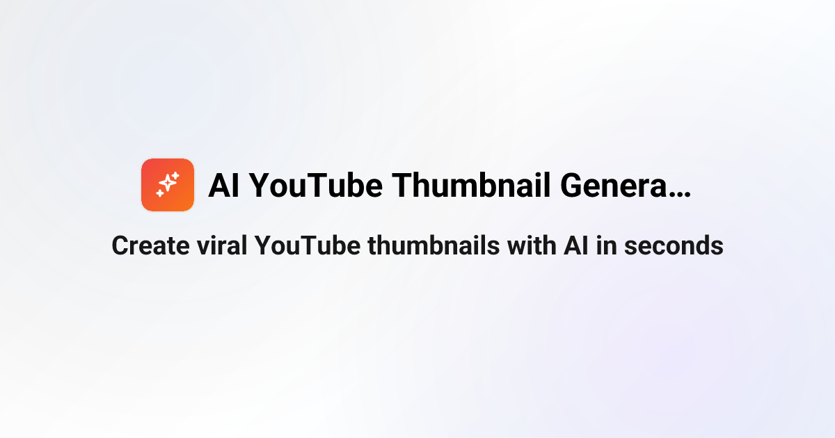 AI YouTube Thumbnail Generator | PeerPush