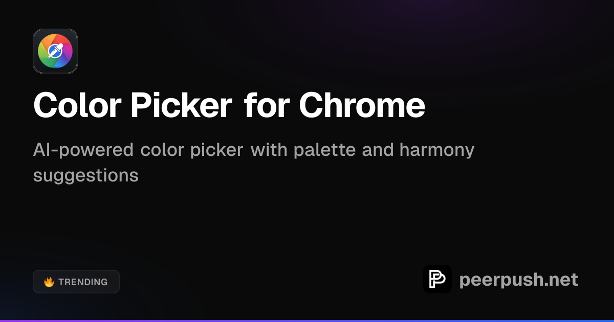 Color Picker for Chrome | PeerPush
