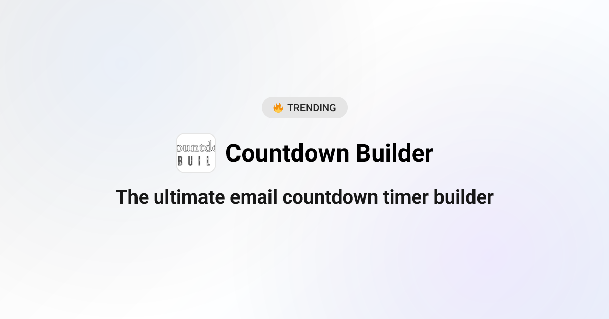 Countdown Builder - The ultimate email countdown timer builder | PeerPush