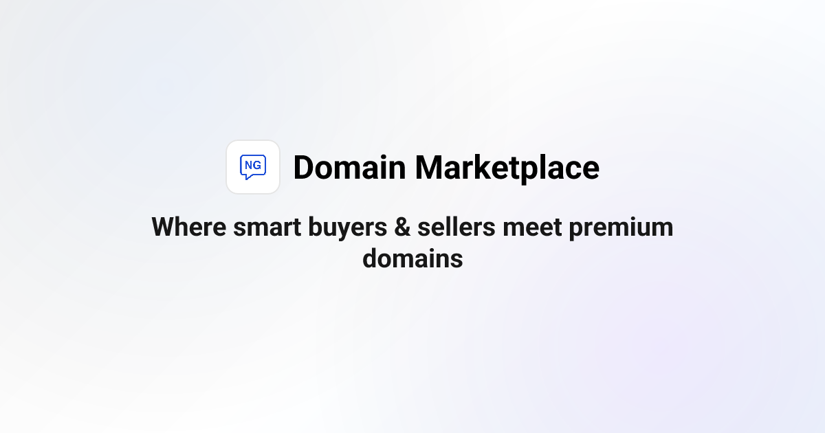 Domain Marketplace | PeerPush