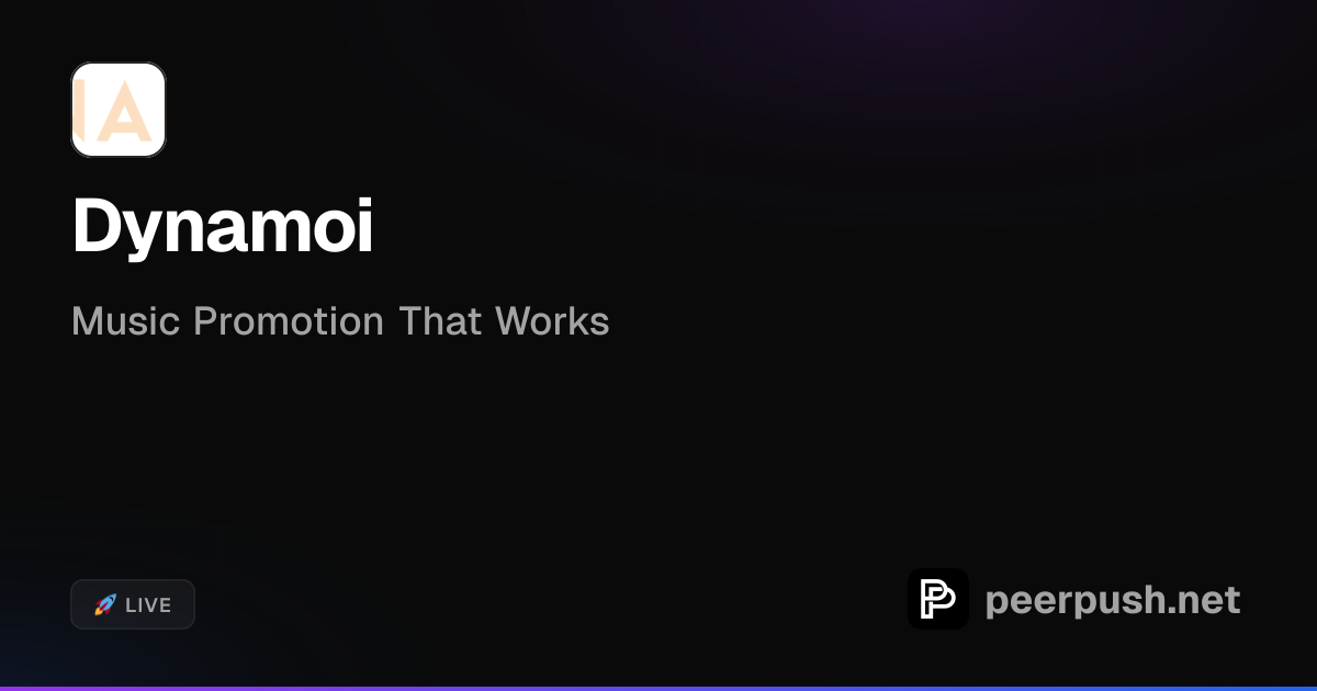 Dynamoi - Automated Music Promotion | PeerPush