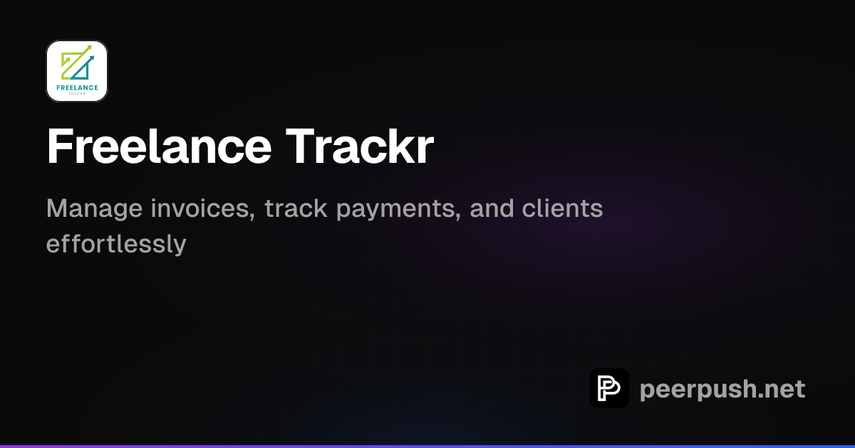 Freelance Trackr - Manage invoices, track payments, and clients ...