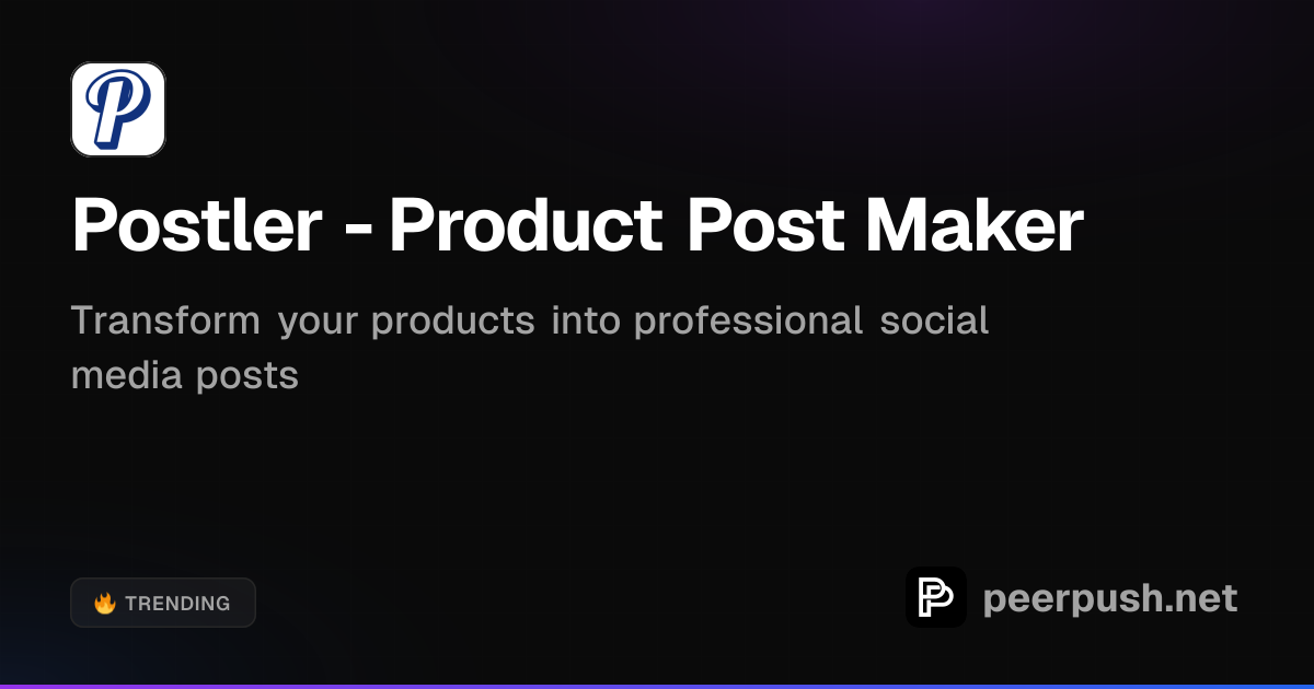 Postler - Product Post Maker - Transform your products into ...