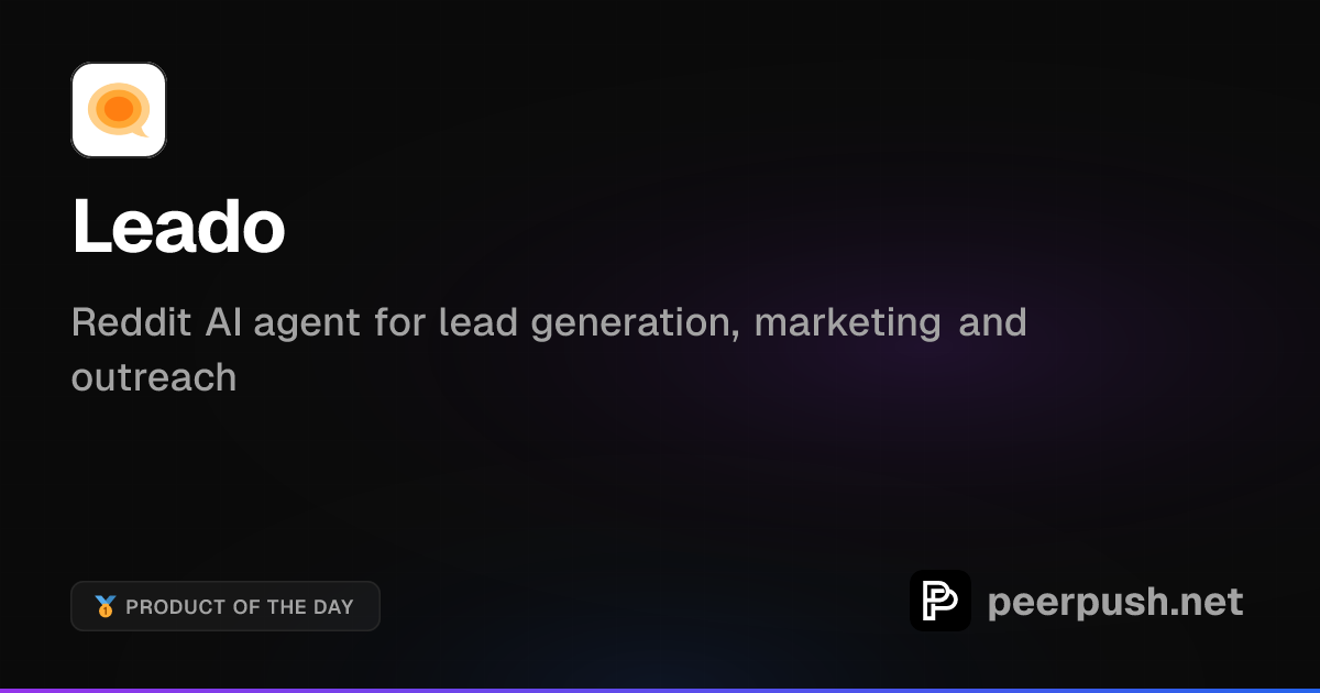Leado - Reddit AI agent for lead generation, marketing and outreach ...