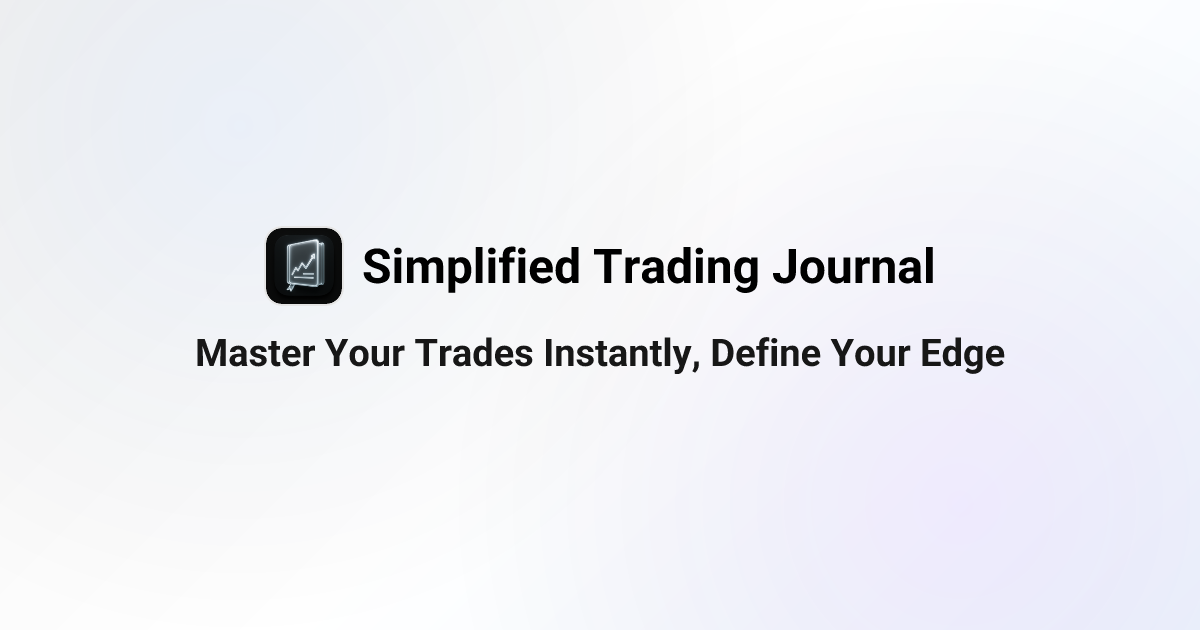 Simplified Trading Journal - Master Your Trades Instantly, Define Your Edge | PeerPush