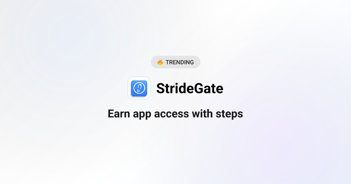StrideGate - Earn app access with steps | PeerPush