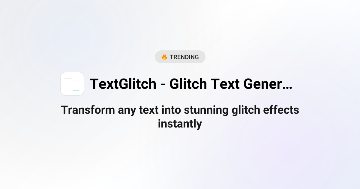 TextGlitch - Glitch Text Generator | PeerPush